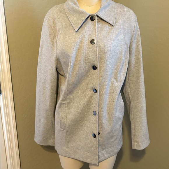CAbi | Jackets & Coats | Cabi Gray Pea Coat Classic Collar Woolblend ...